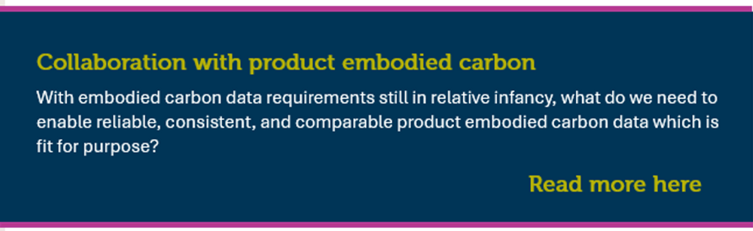 Highlighting the complexities of embodied carbon data for products